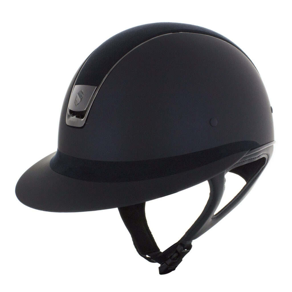Samshield Miss Shield Shadowmatt Helmet - Flower Jewelry - Royal Equestrian
