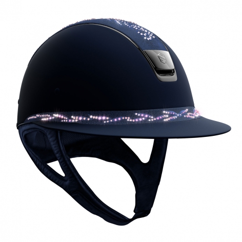 Samshield Miss Shield Shadowmatt Helmet - Flower Swarovski - Royal ...
