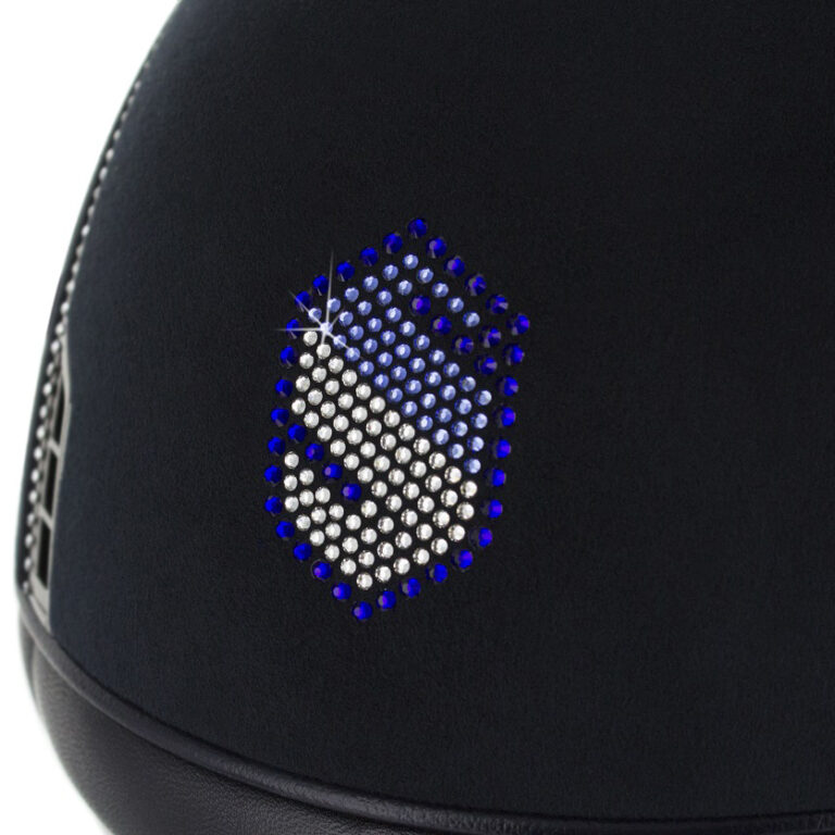 Samshield Miss Shield Shadowmatt Helmet - Flower Jewelry - Royal Equestrian