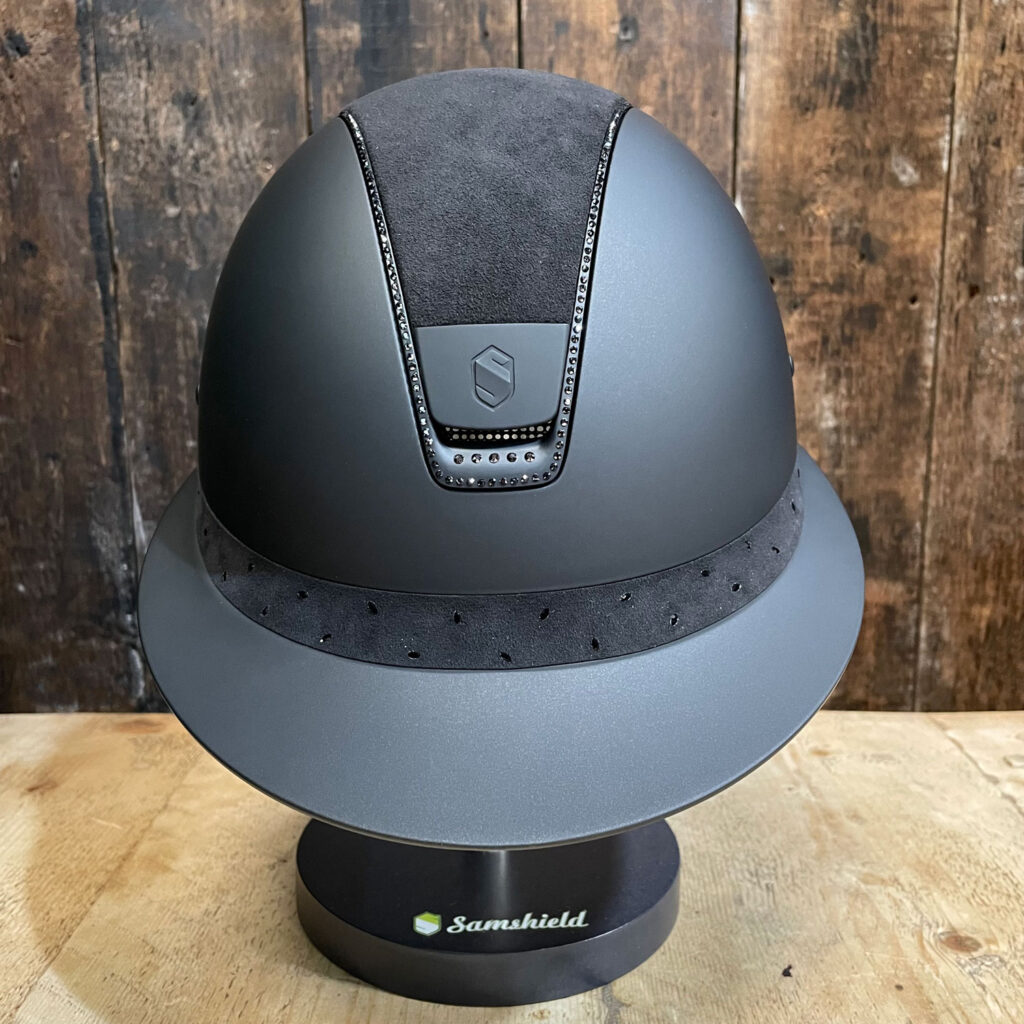 Samshield Miss Shield Shadowmatt Helmet - Alcantara Top - Comet Lite ...