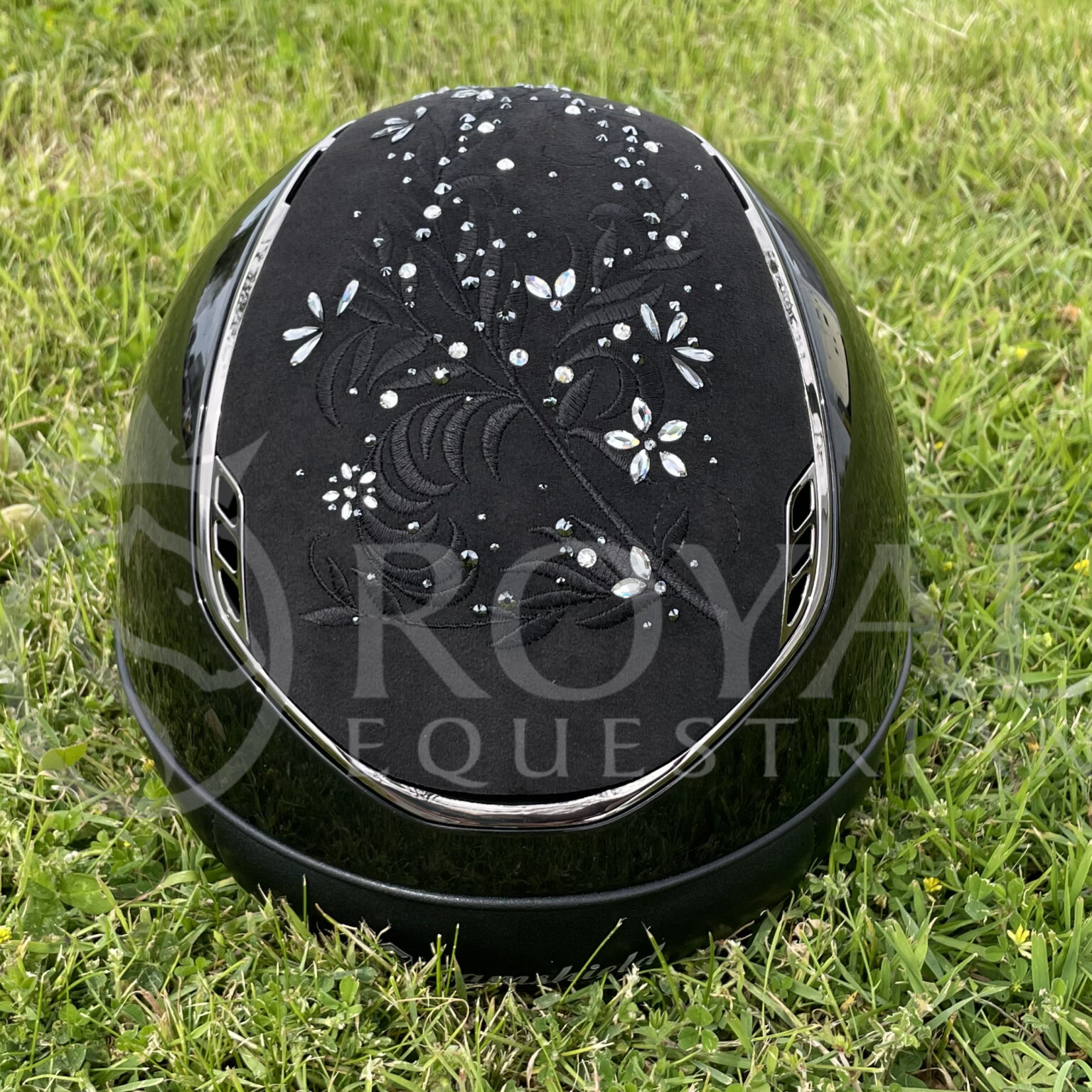 Samshield 2.0 Miss Shield Shadow Glossy Helmet - Flower Jewelry - Royal ...