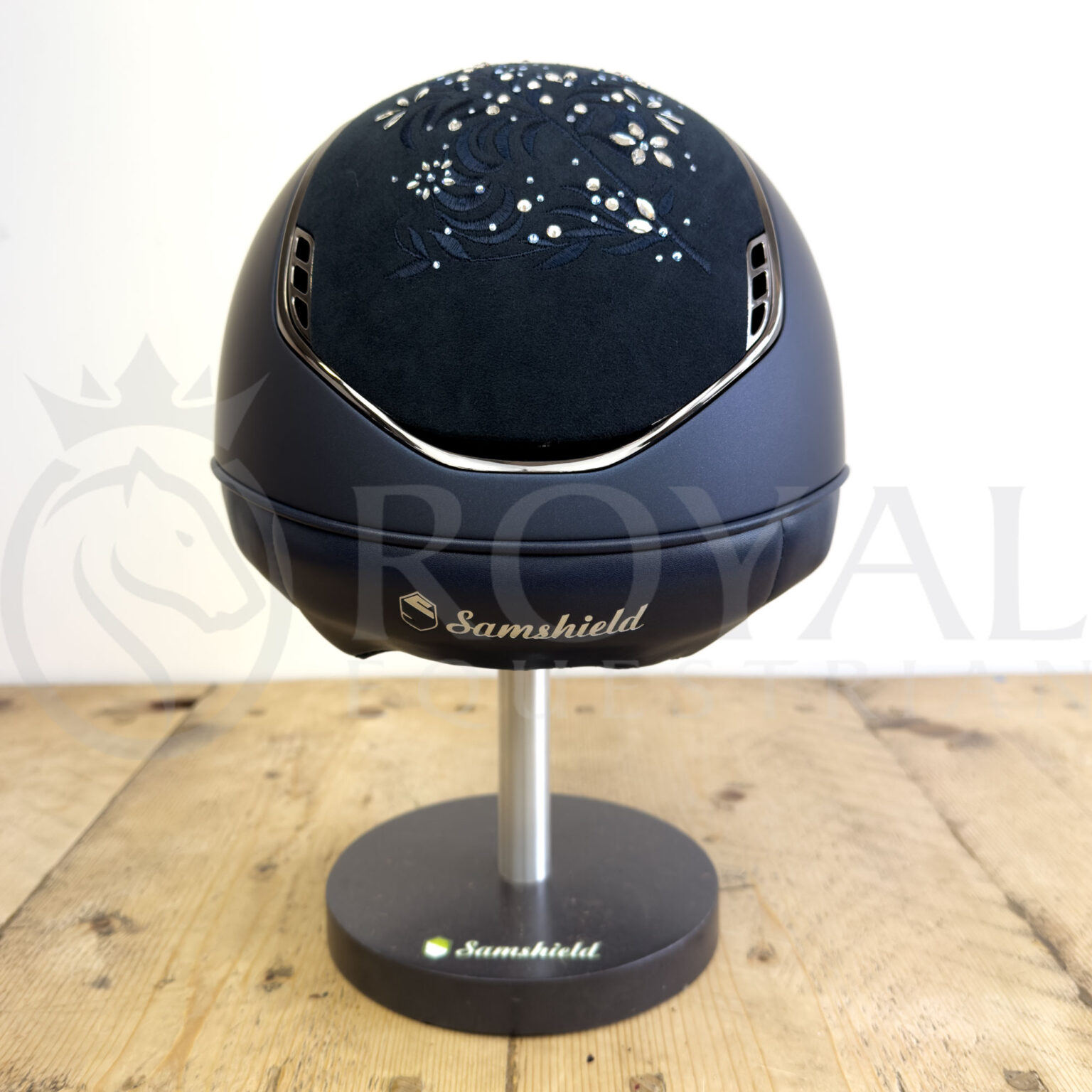 Samshield 2.0 Miss Shield Shadowmatt Helmet - Flower Jewelry - Royal ...