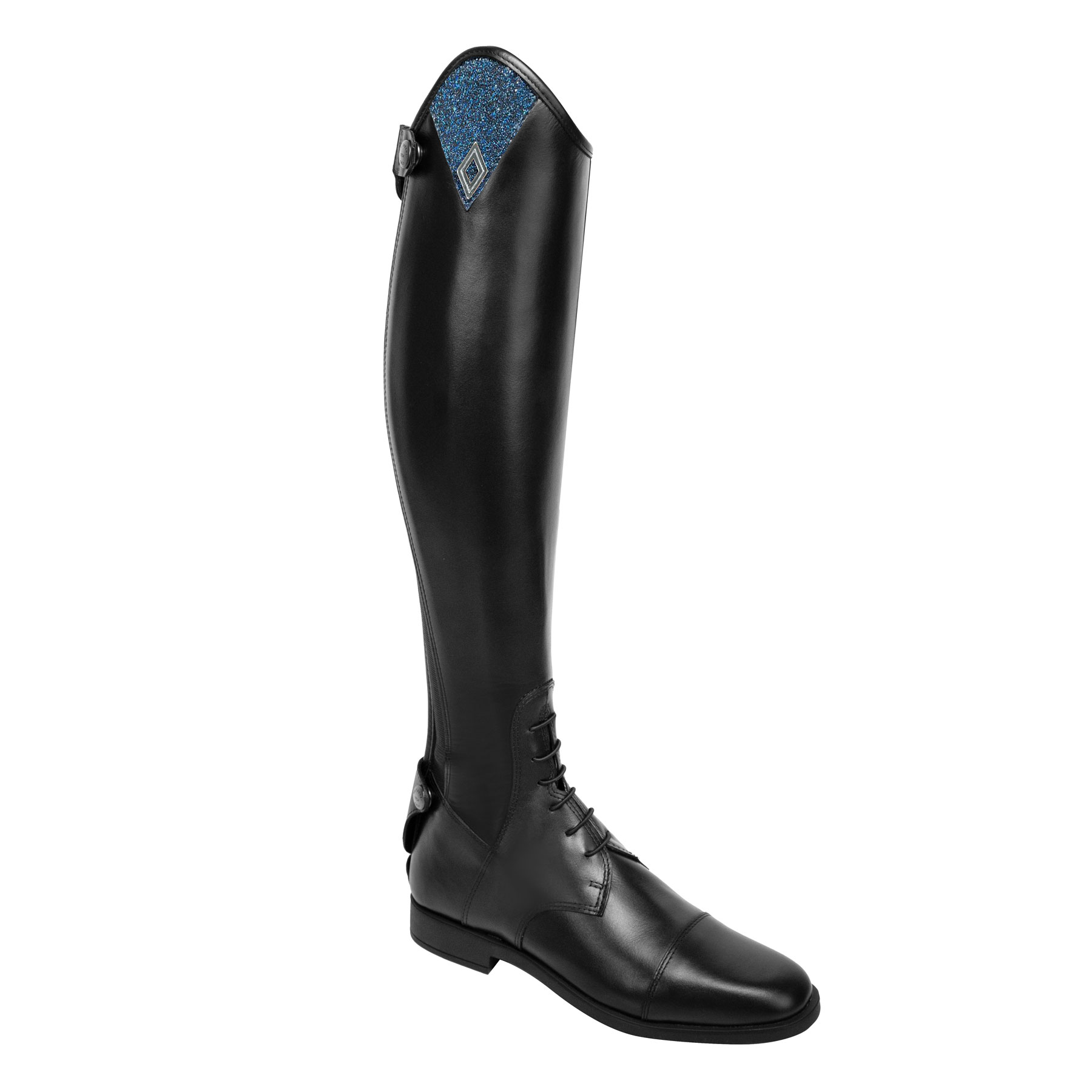 Fabbri Prime Derby Laced Riding Boots - Swarovski Carpet Blue - Royal ...